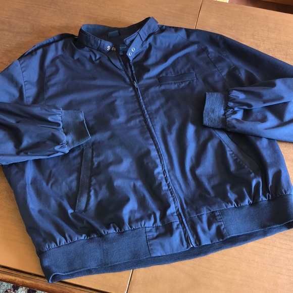 Vintage | Jackets & Coats | Vtg Towncraft Full Zip Navy Lightweight ...